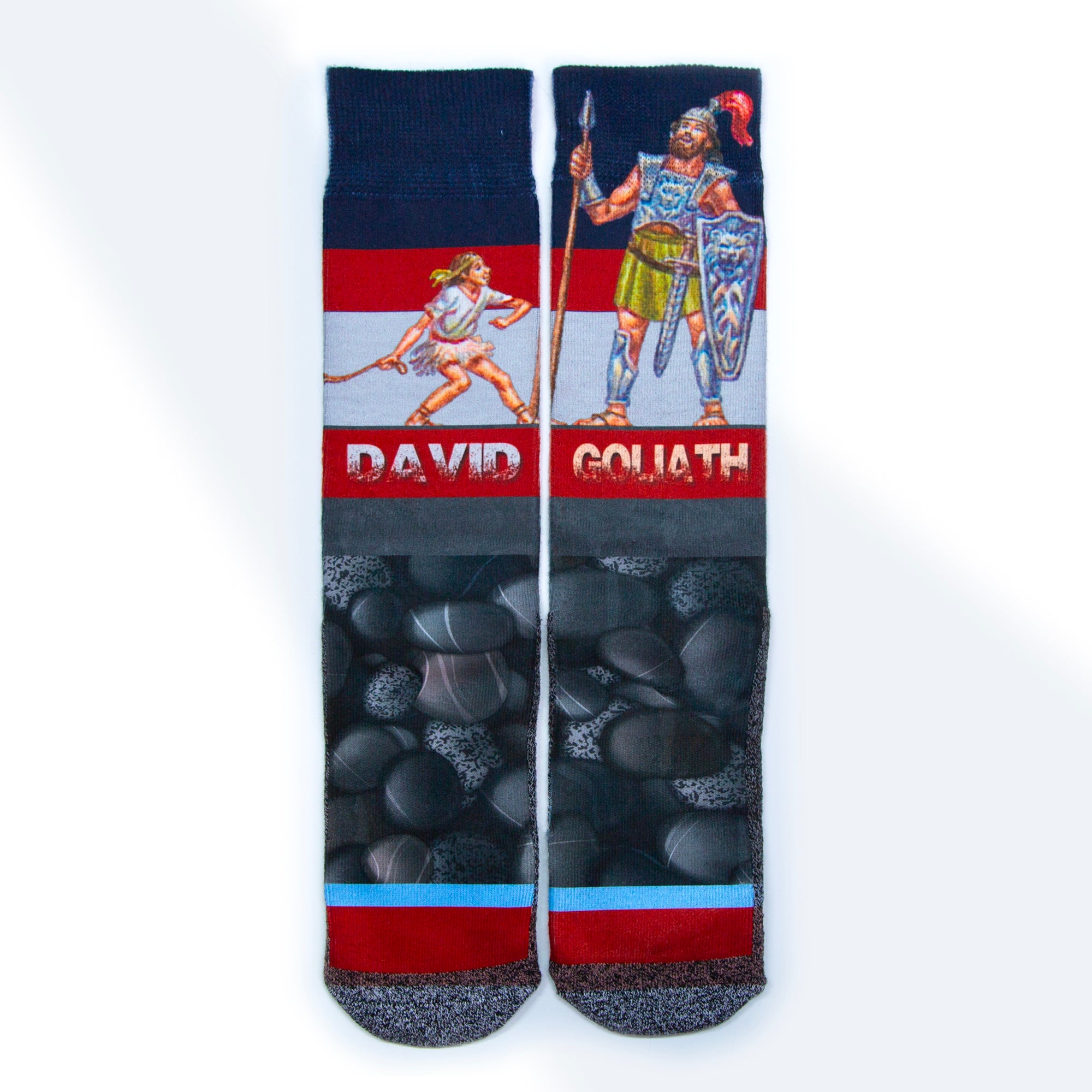 "The Davids and Goliaths" B.O.M.Socks | LDS Themed Scripture Socks